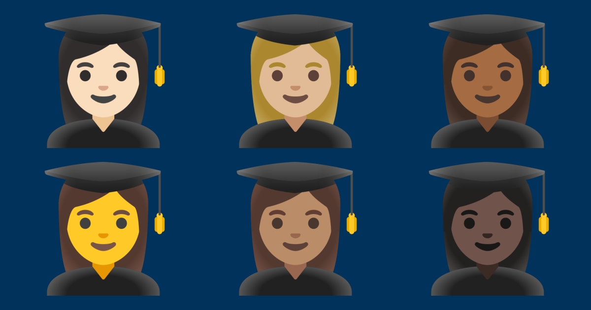 👩‍🎓 Formanda Emojis 👩🏻‍🎓 👩🏼‍🎓 👩🏽‍🎓 👩🏾‍🎓 👩🏿‍🎓