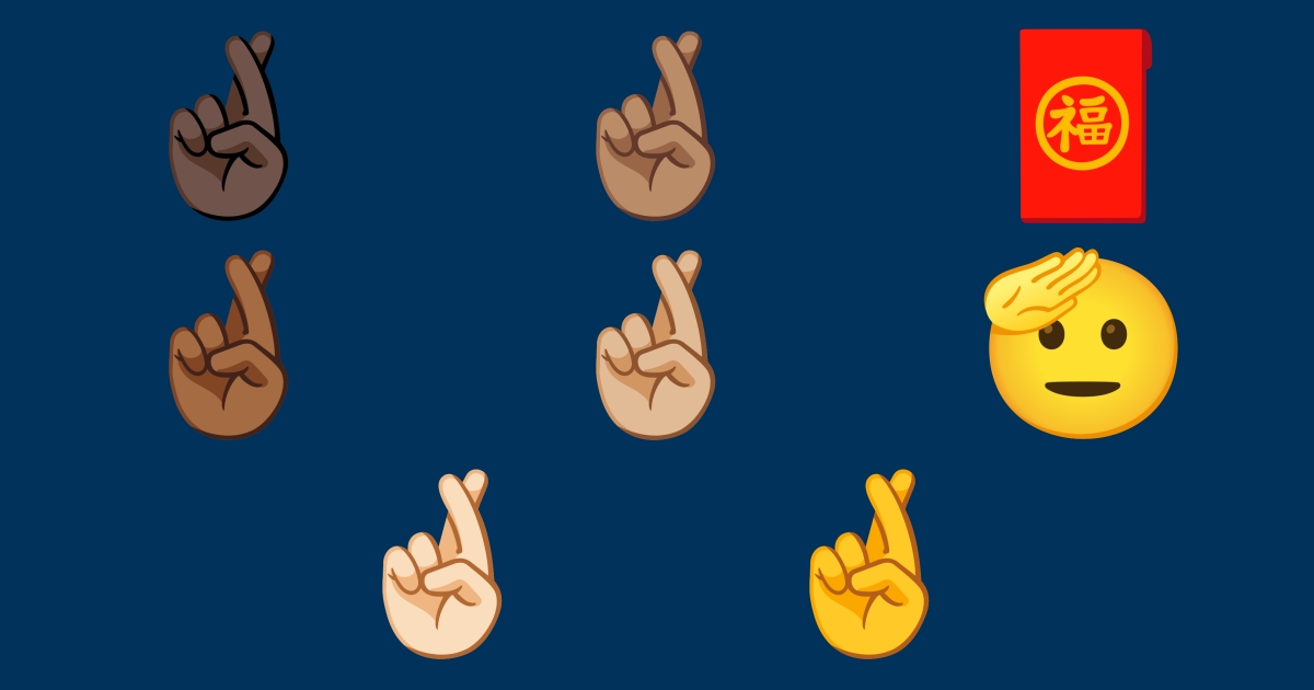 🫡 Boa Sorte Emojis 🤞 🧧 🤞🏻 🤞🏼 🤞🏽 🤞🏾