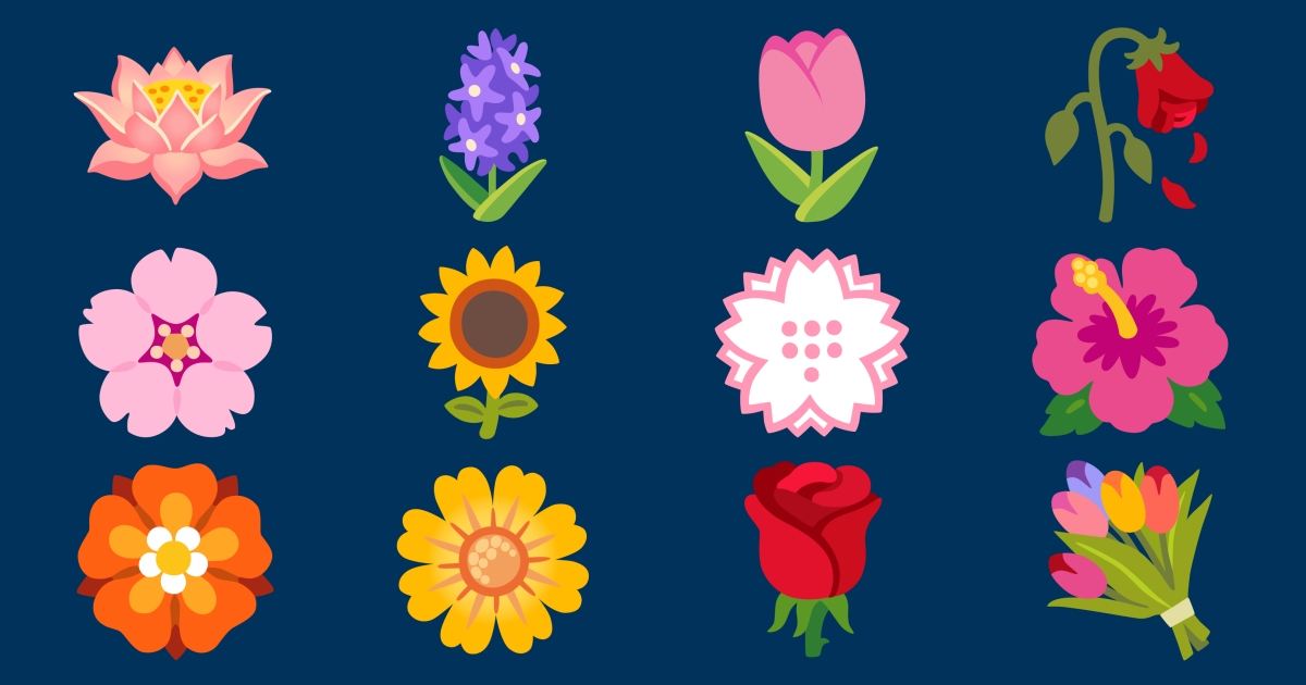 💐 Flor Emojis 🌸 💮 🪷 🏵️ 🌹 🥀