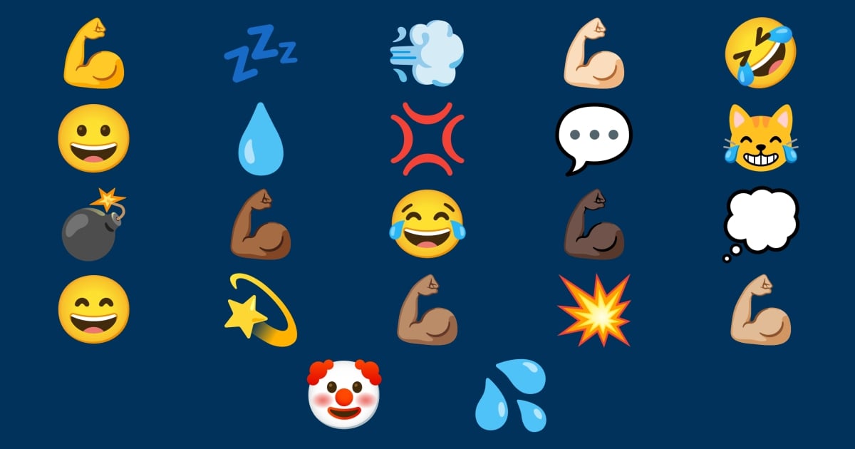 😀 Engraçado Emojis 😄 🤣 😂 🤡 😹 💢