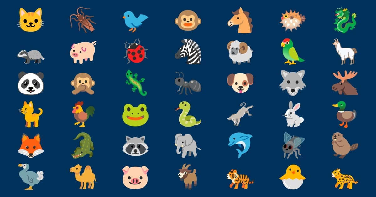 😺 Animal Emojis 🙊 🐵 🐒 🦍 🐶 🐕