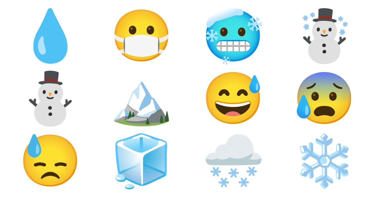 😅 Cold Emojis 😷 🥶 😰 😓 🧊 🏔️