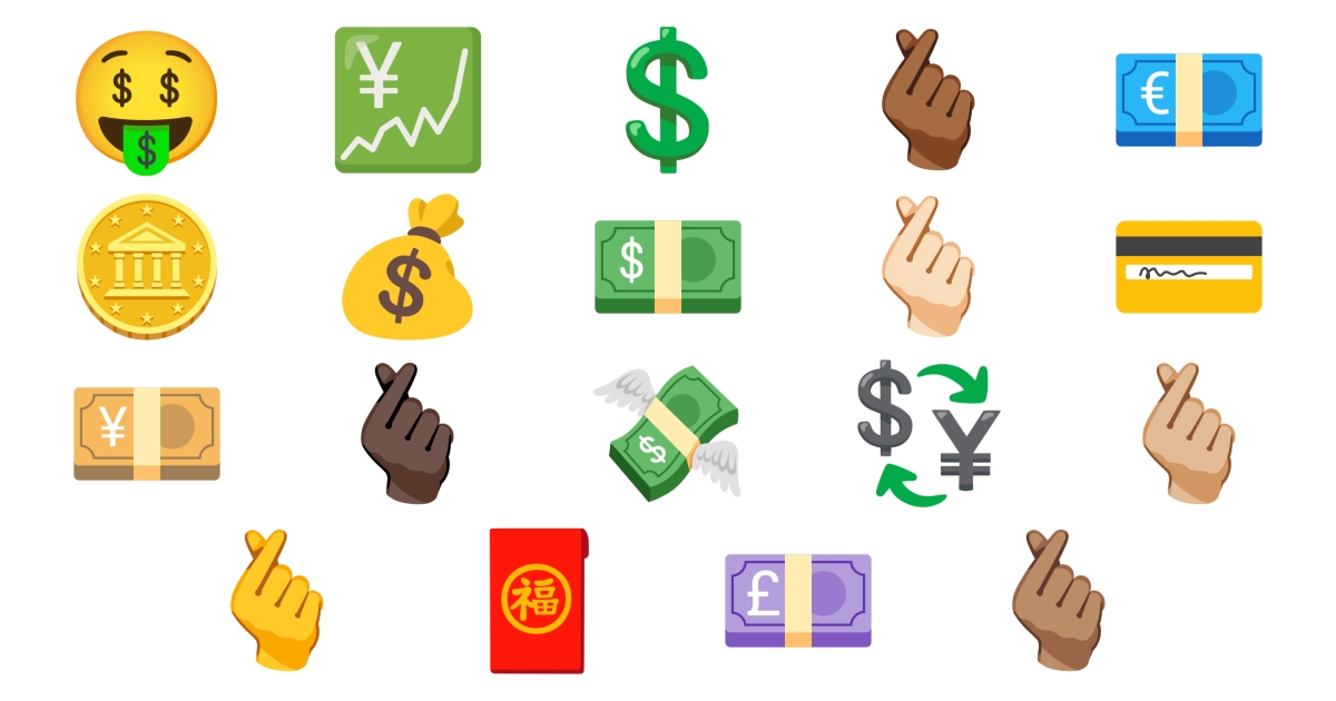 🤑 Money Emojis 🫰 🧧 💰 🪙 💴 💵