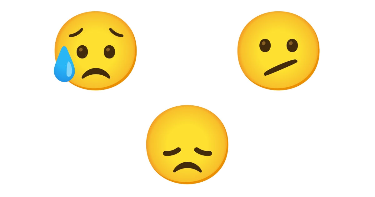 🫤 Disappointed Emojis 😥 😞