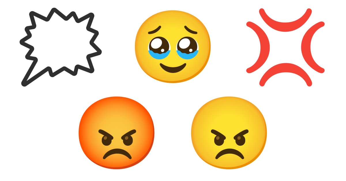 🥹 Angry Emojis 😡 😠 💢 🗯️