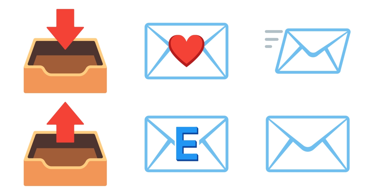 💌 Letter Emojis ️ 📧 📨 📤 📥