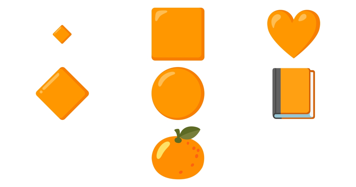🧡 Orange Emojis 🍊 📙 🟠 🟧 🔶 🔸