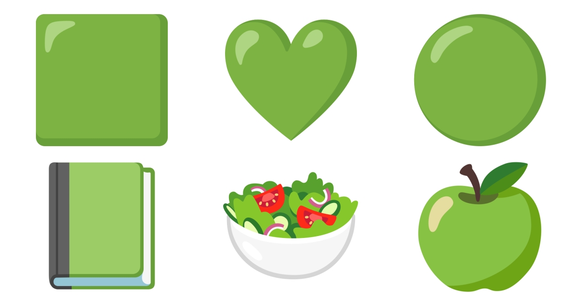 💚 Green Emojis 🍏 🥗 📗 🟢 🟩