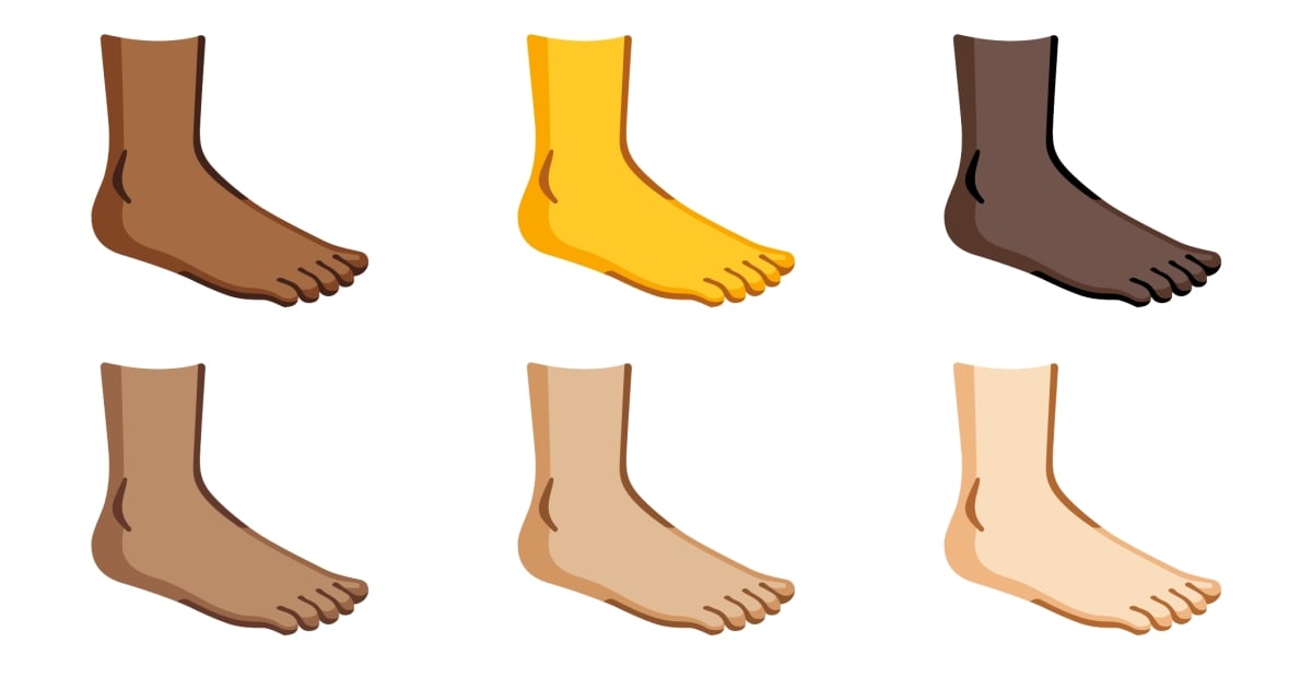 🦶 Stomp Emojis 🦶🏻 🦶🏼 🦶🏽 🦶🏾 🦶🏿