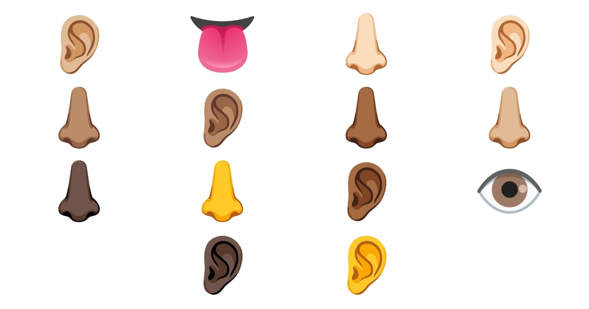 👂 Body Emojis 👃 👁️ 👅 👂🏻 👂🏼 👂🏽