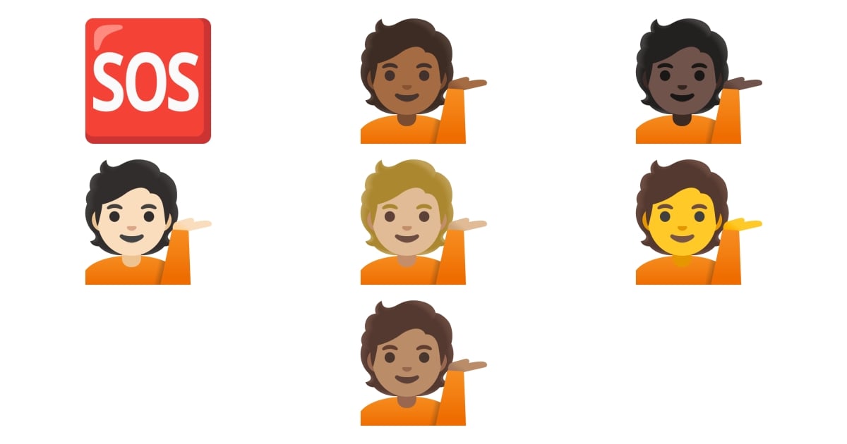 💁 Help Emojis 🆘 💁🏻 💁🏼 💁🏽 💁🏾 💁🏿