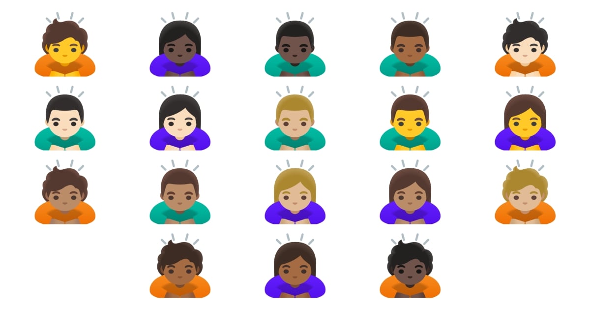 🙇 Sorry Emojis 🙇‍♂️ 🙇‍♀️ 🙇🏻 🙇🏼 🙇🏽 🙇🏾