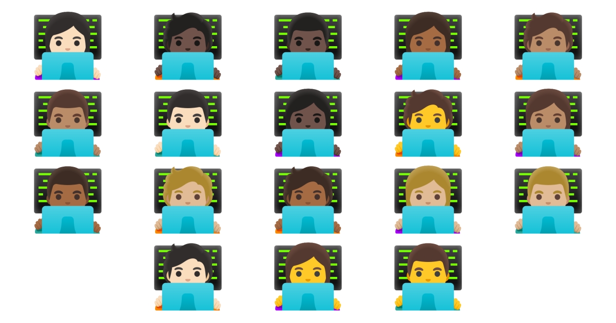 🧑‍💻 Developer Emojis 👨‍💻 👩‍💻 🧑🏻‍💻 🧑🏼‍💻 🧑🏽‍💻 🧑🏾‍💻