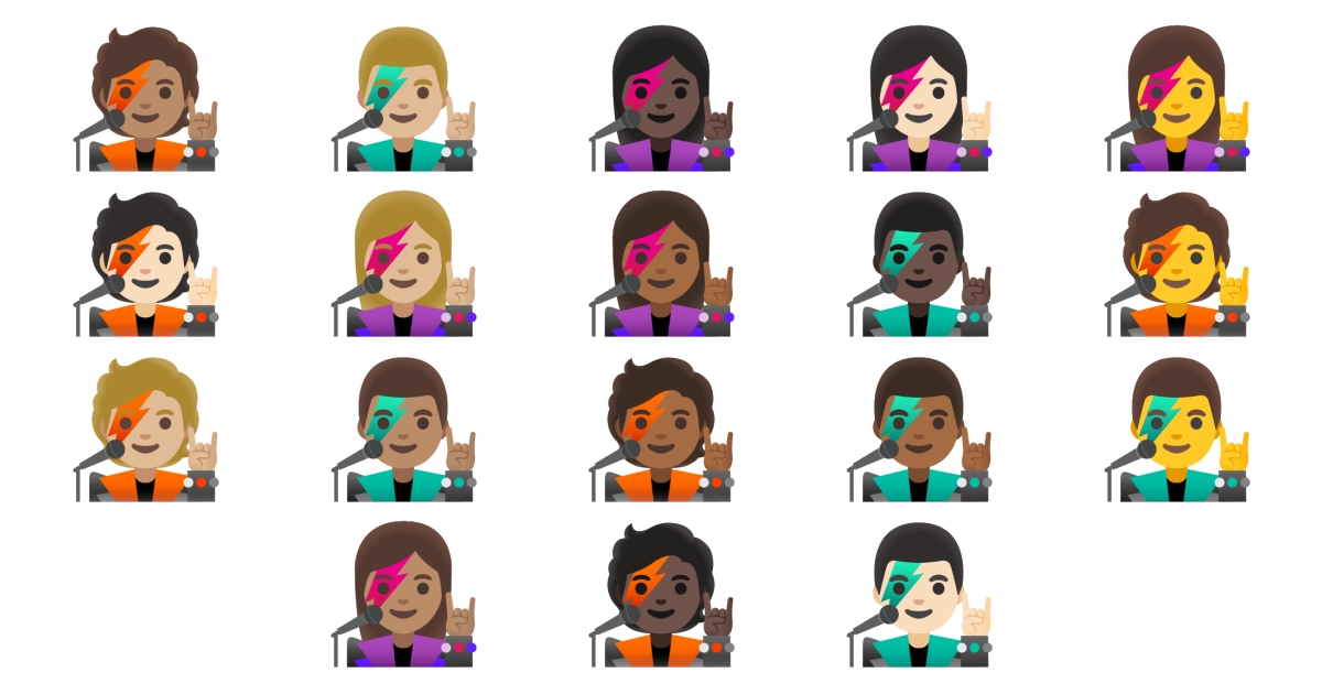 🧑‍🎤 Singer Emojis 👨‍🎤 👩‍🎤 🧑🏻‍🎤 🧑🏼‍🎤 🧑🏽‍🎤 🧑🏾‍🎤