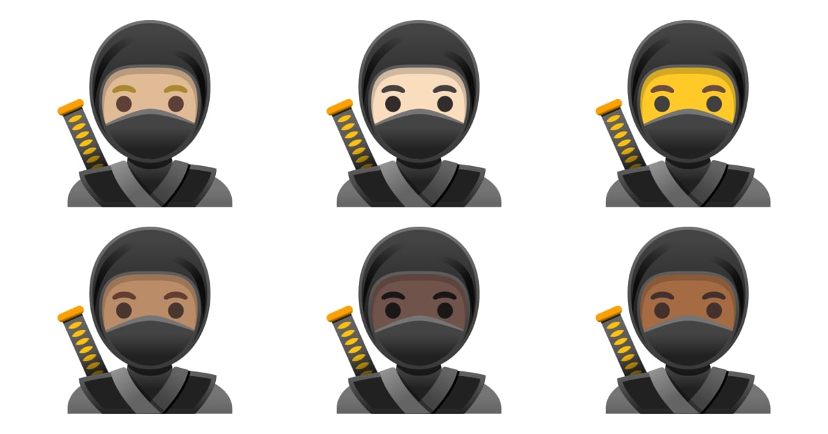 🥷 Fighter Emojis 🥷🏻 🥷🏼 🥷🏽 🥷🏾 🥷🏿