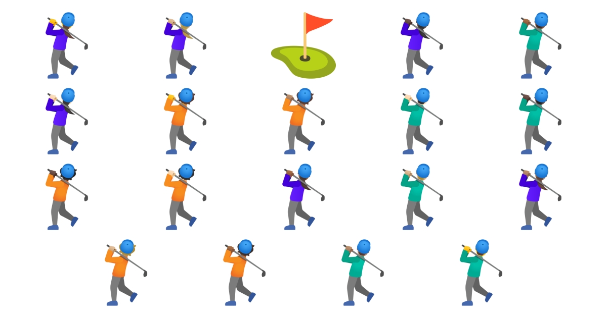 🏌️ Golf Emojis 🏌️‍♂️ 🏌️‍♀️ ⛳ 🏌🏻 🏌🏼 🏌🏽