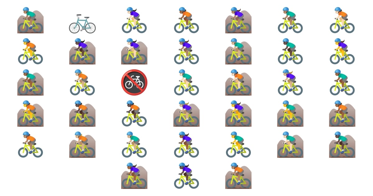 🚴 Bicycle Emojis 🚴‍♂️ 🚴‍♀️ 🚵 🚵‍♂️ 🚵‍♀️ 🚲