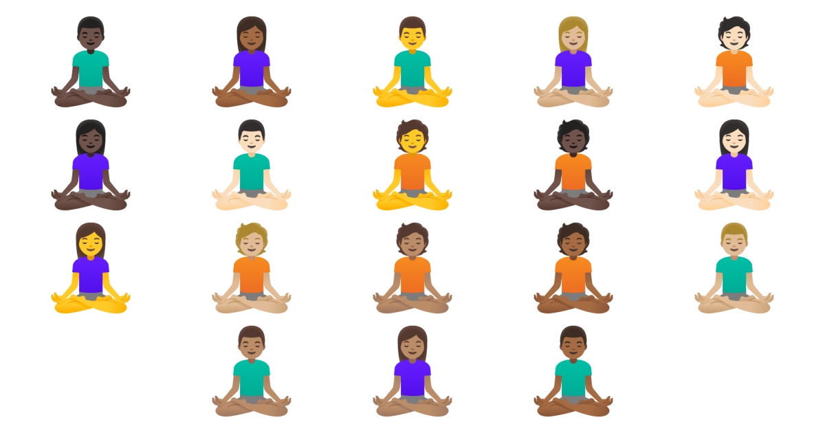 🧘 Yoga Emojis 🧘‍♂️ 🧘‍♀️ 🧘🏻 🧘🏼 🧘🏽 🧘🏾