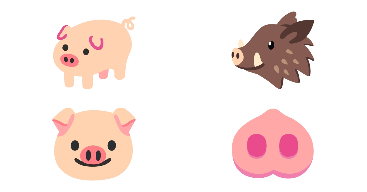 🐷 Pig Emojis 🐖 🐗 🐽