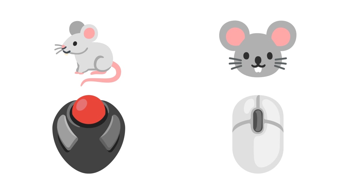 🐭 Mouse Emojis 🐁 🖱️ 🖲️