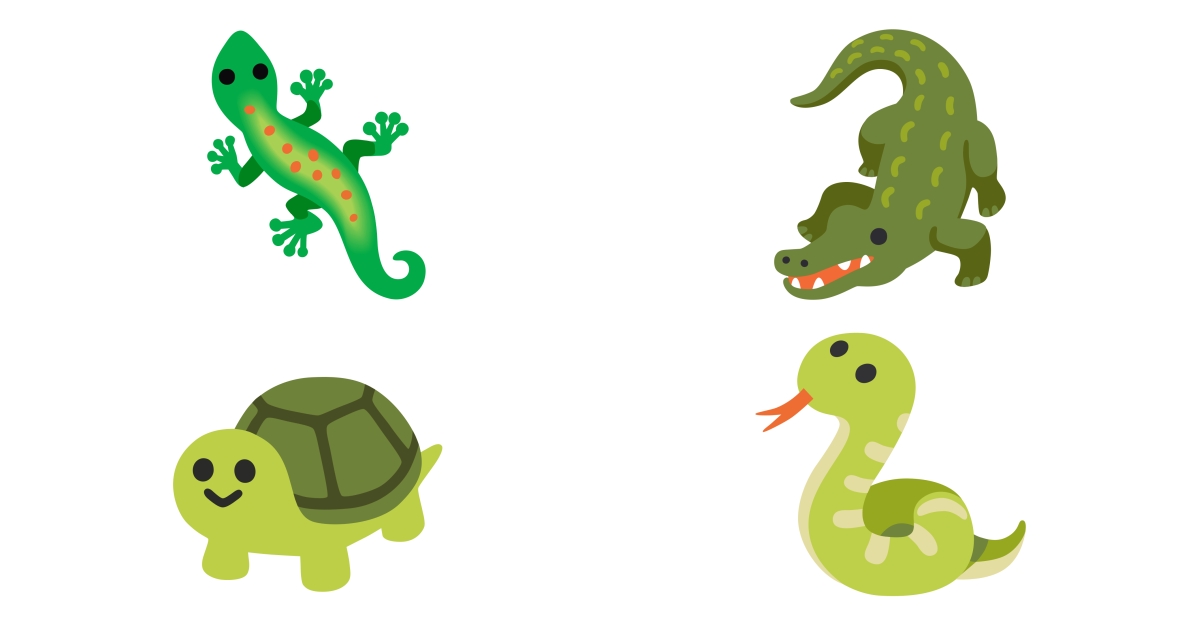 🐊 Reptile Emojis 🐢 🦎 🐍