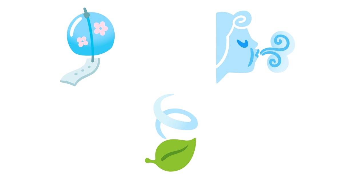 🍃 Wind Emojis 🌬️ 🎐