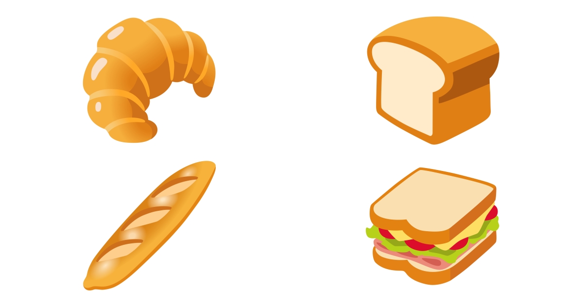 🍞 Bread Emojis 🥐 🥖 🥪