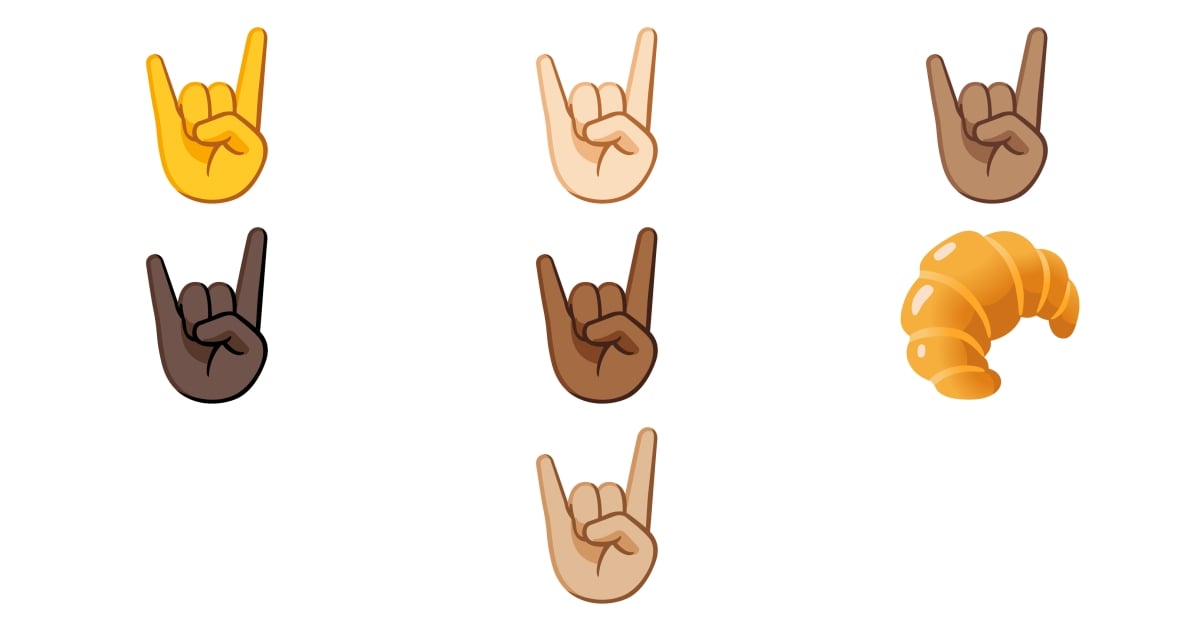 🤘 Roll Emojis 🥐 🤘🏻 🤘🏼 🤘🏽 🤘🏾 🤘🏿