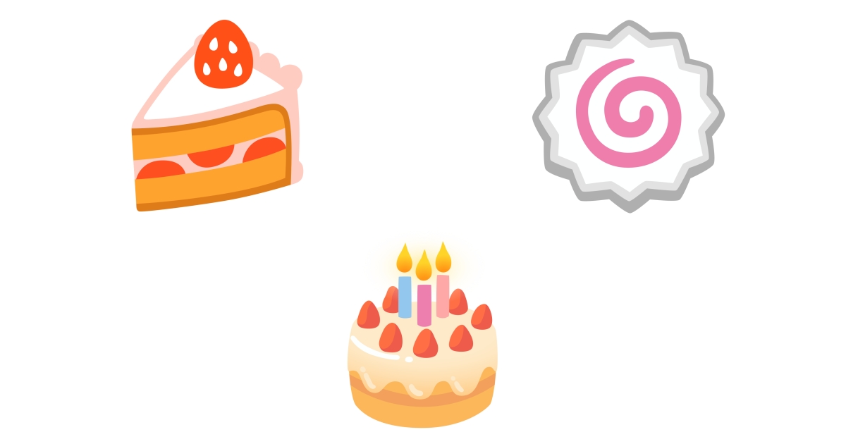 🍥 Cake Emojis 🎂 🍰