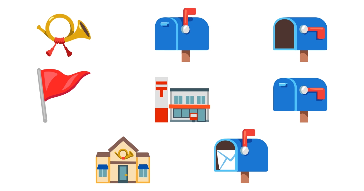 🏣 Post Emojis 🏤 📯 📫 📪 📬 📭