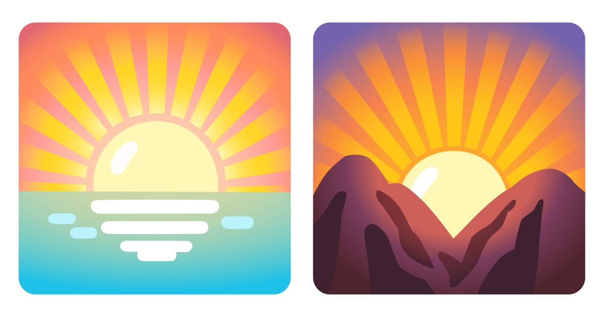 🌄 Sunrise Emojis 🌅