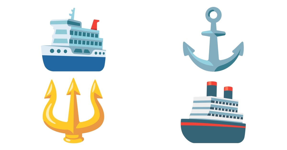 ⚓ Ship Emojis 🛳️ 🚢 🔱