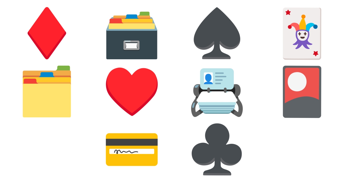 ♠️ Card Emojis ♥️ ♦️ ♣️ 🃏 🎴 💳