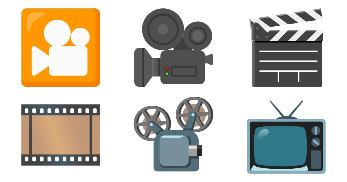 🎥 Film Emojis 🎞️ 📽️ 🎬 📺 🎦