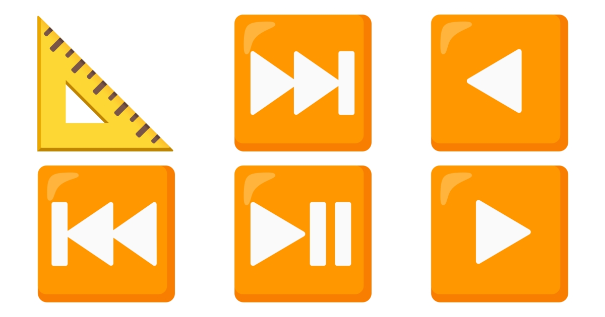 📐 Triangle Emojis ️ ⏭️ ⏯️ ️ ⏮️