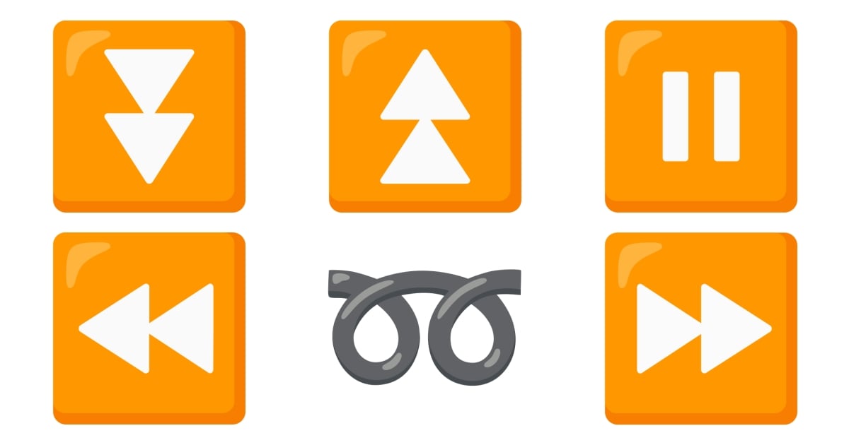 ⏩ Double Emojis ⏪ ⏫ ⏬ ⏸️ ➿