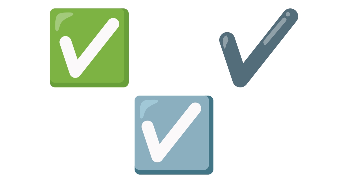 Check Emojis ☑️ ️