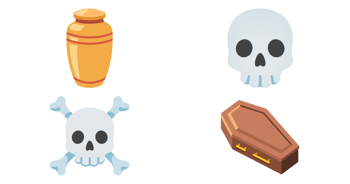 💀 Tod Emojis ☠️ ⚰️ ⚱️