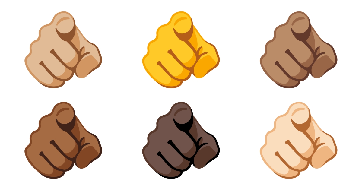 🫵 du Emojis 🫵🏻 🫵🏼 🫵🏽 🫵🏾 🫵🏿