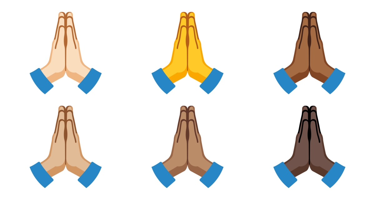 🙏 danken Emojis 🙏🏻 🙏🏼 🙏🏽 🙏🏾 🙏🏿