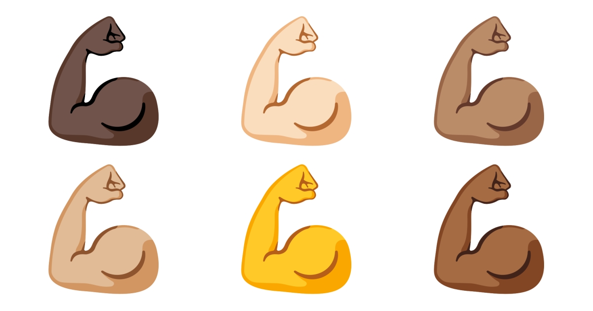 💪 stark Emojis 💪🏻 💪🏼 💪🏽 💪🏾 💪🏿