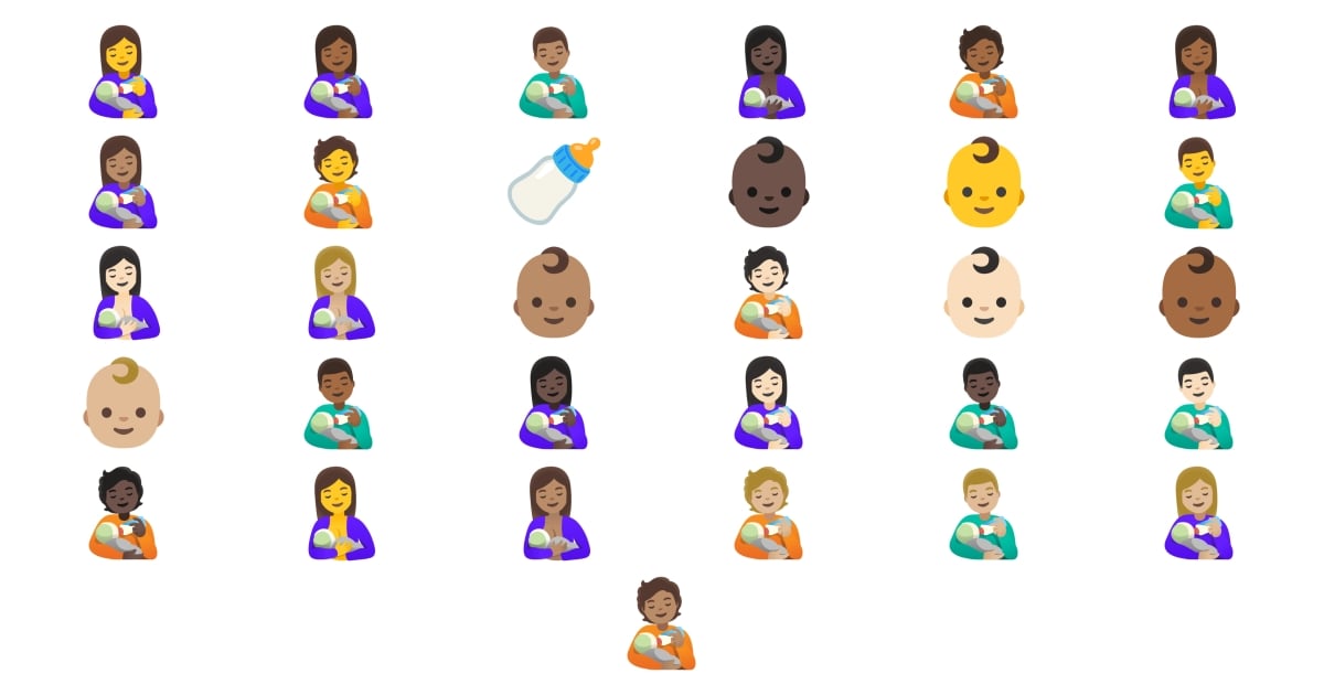 👶 Baby Emojis 🤱 👩‍🍼 👨‍🍼 🧑‍🍼 🍼 👶🏻