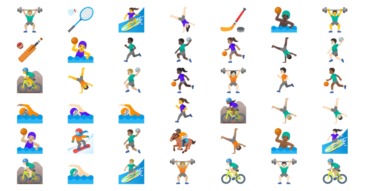 🏃 Sport Emojis 🏃‍♂️ 🏃‍♀️ 🤺 🏇 ⛷️ 🏂