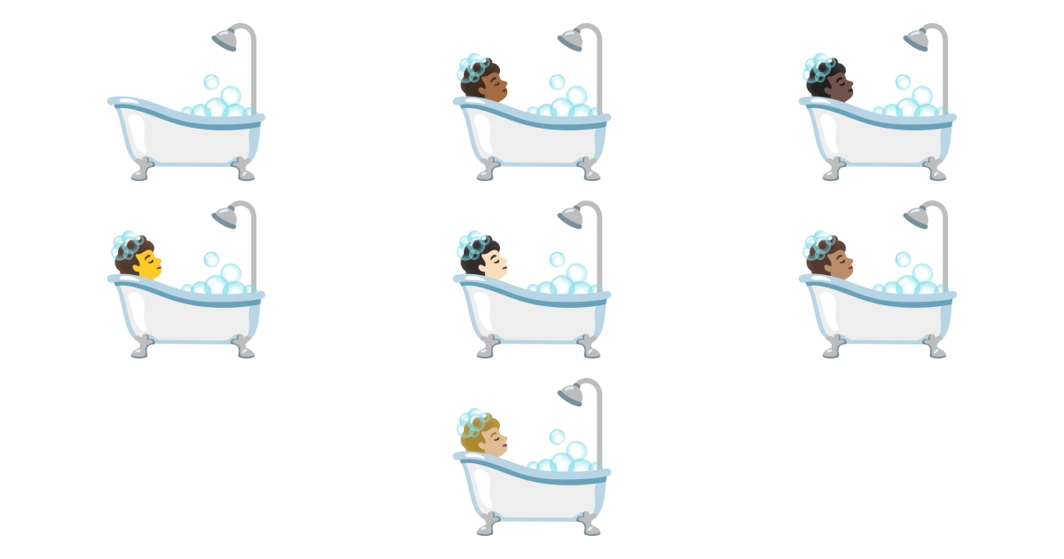 🛀 Bad Emojis 🛁 🛀🏻 🛀🏼 🛀🏽 🛀🏾 🛀🏿