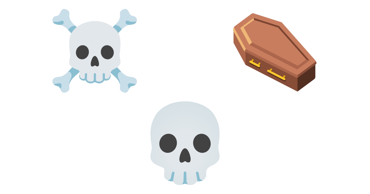 💀 Mort Emojis ☠️ ⚰️