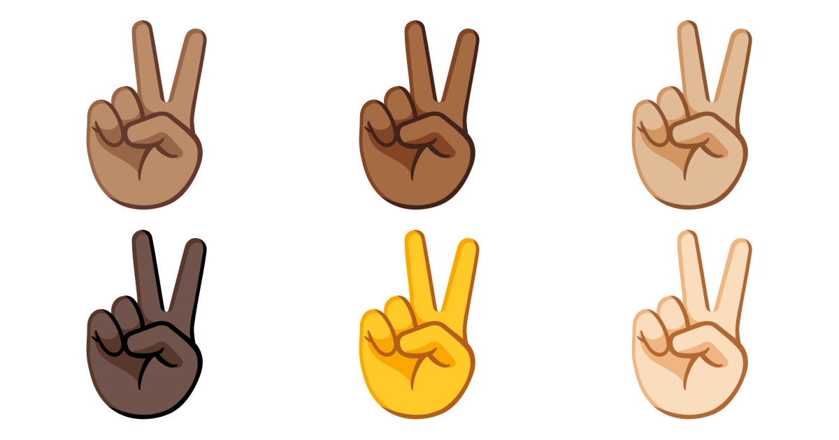 ️ V De La Victoire Emojis 🏻 🏼 🏽 🏾 🏿