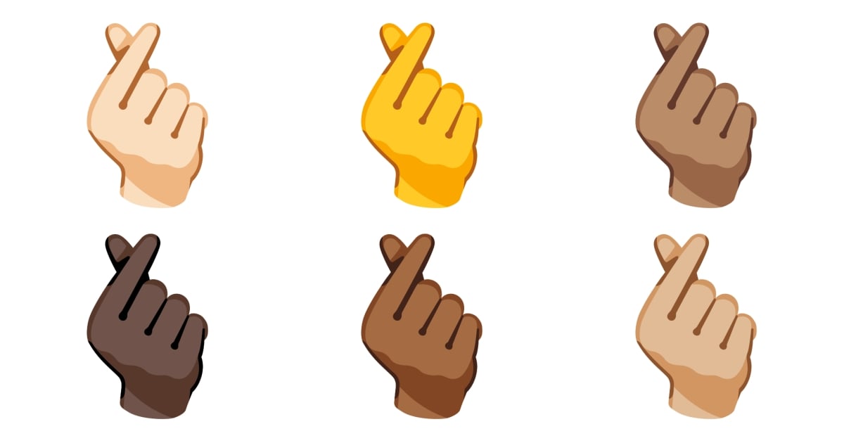 🫰 Cher Emojis 🫰🏻 🫰🏼 🫰🏽 🫰🏾 🫰🏿