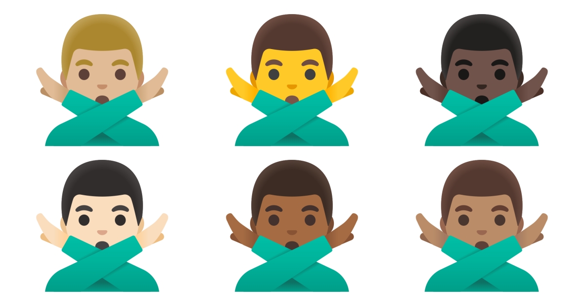 🙅‍♂️ Homme Faisant Un Geste D’interdiction Emojis 🙅🏻‍♂️ 🙅🏼‍♂️ 🙅🏽‍♂️ 🙅🏾 ...
