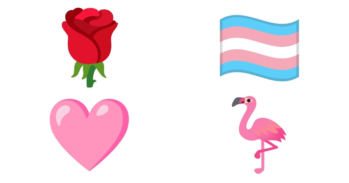 Rose Emojis 🦩 🌹 🏳️‍⚧️