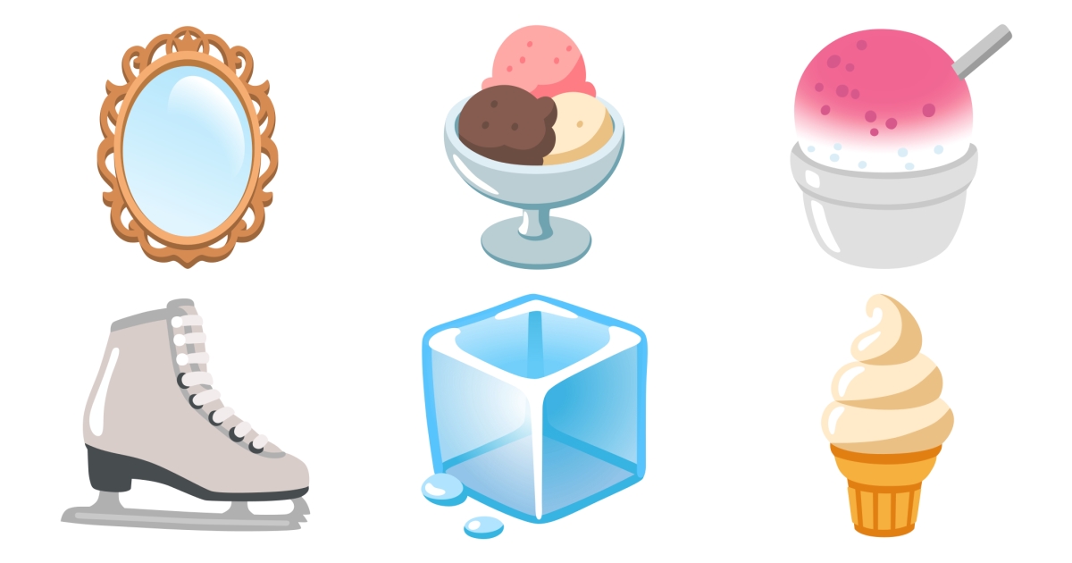 🍦 Glace Emojis 🍧 🍨 🧊 ⛸️ 🪞